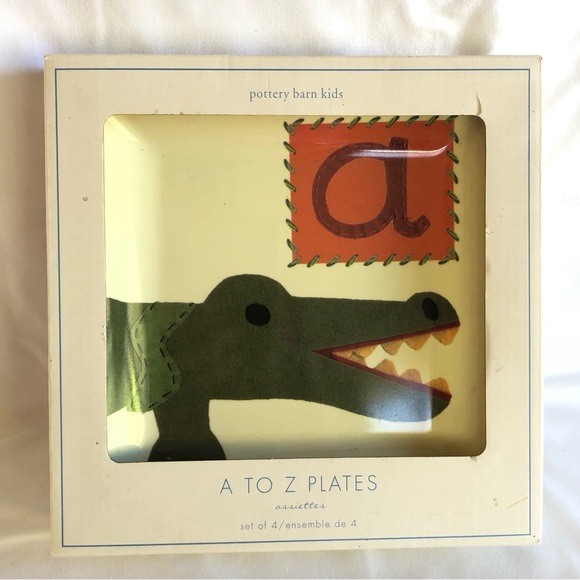 Pottery Barn Kids | Dining | Pottery Barn Kids Alphabet Abcd Melamine ...